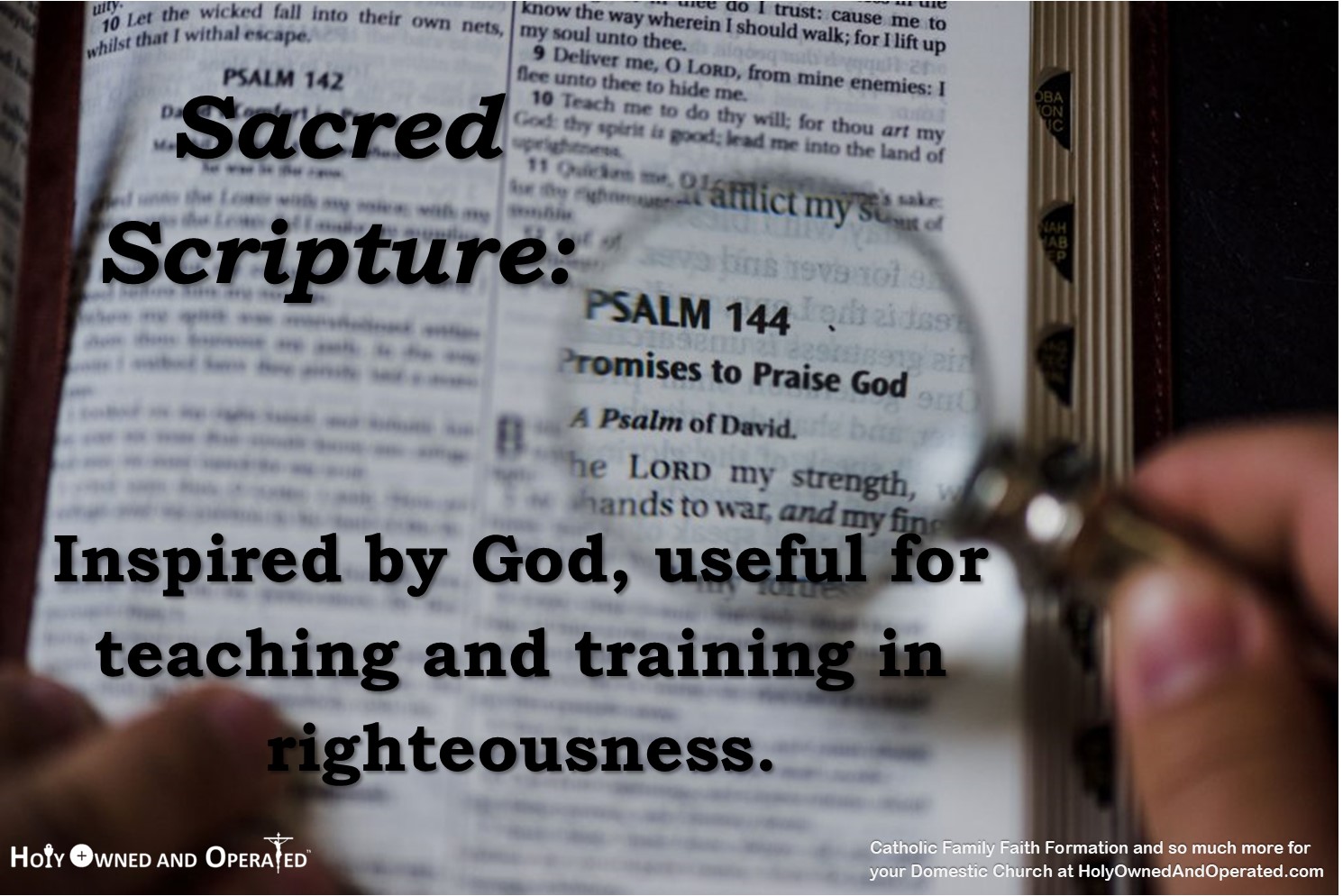 Sacred Scripture TWMWU HOO Sacred Scripture TWMWU HOO